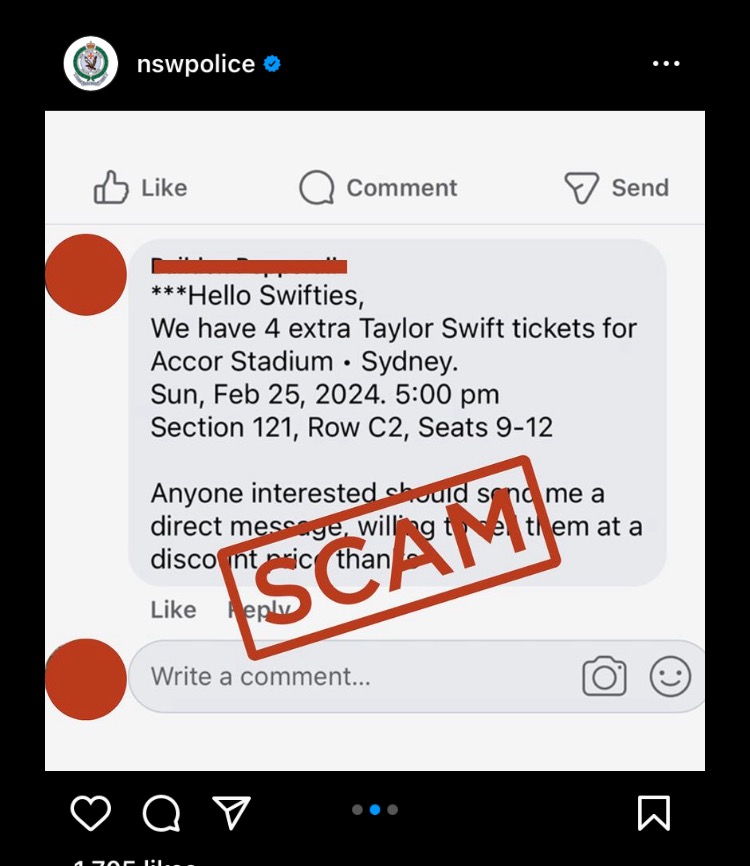 SCAM POSTS ALERT: Car Detailing, Cleaners and Concert Tickets
